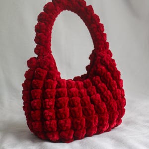 Bubble Crochet Hobo Bag, Crochet Puffy Shoulder Bag, Knitted Ronda Bag ...