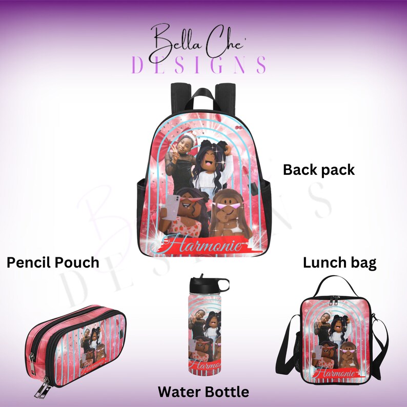 Girls Backpack/ Roblox Book Bag/back to School - Etsy