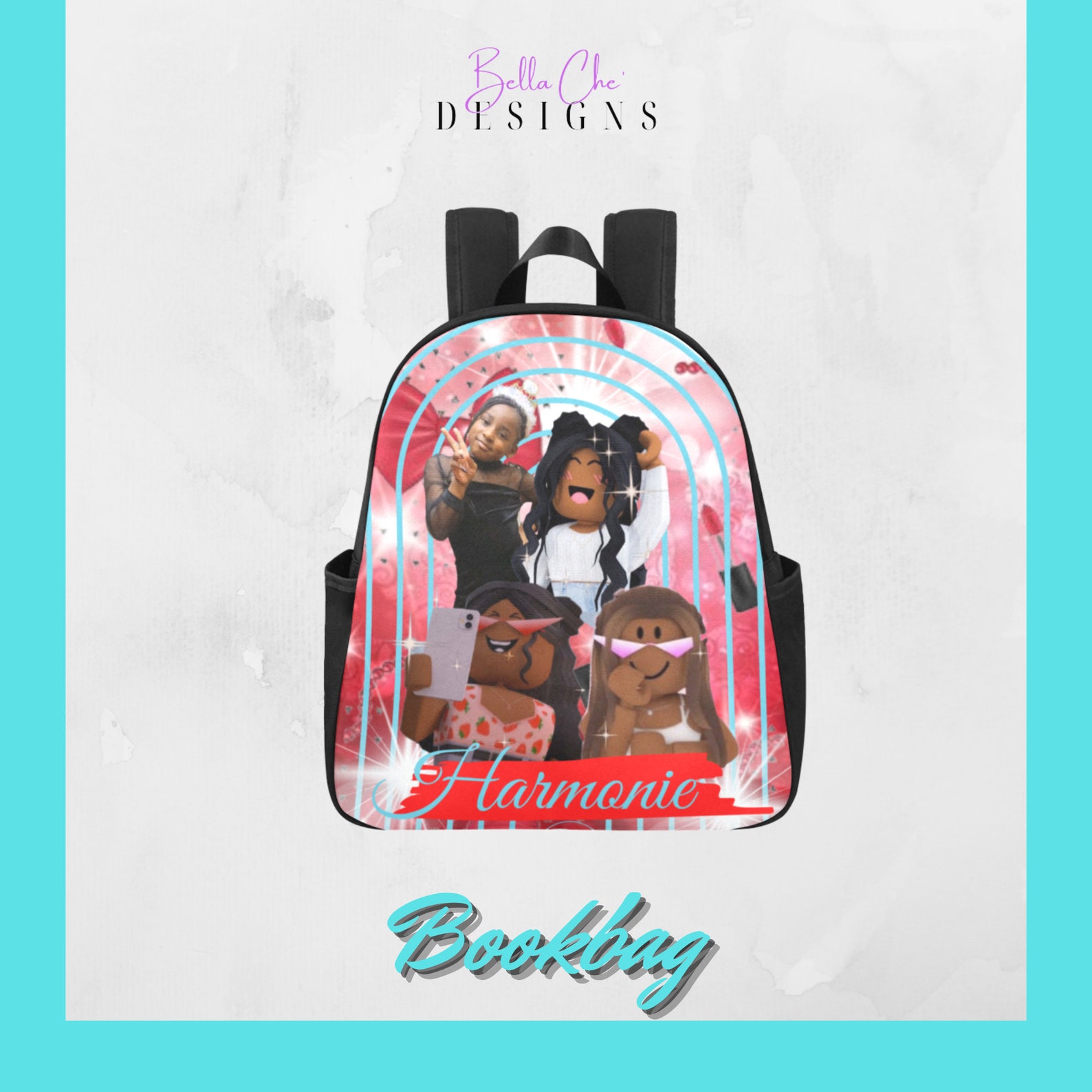 Roblox Girl Bookbag/girl Backpack/ Roblox Bookbag - Etsy