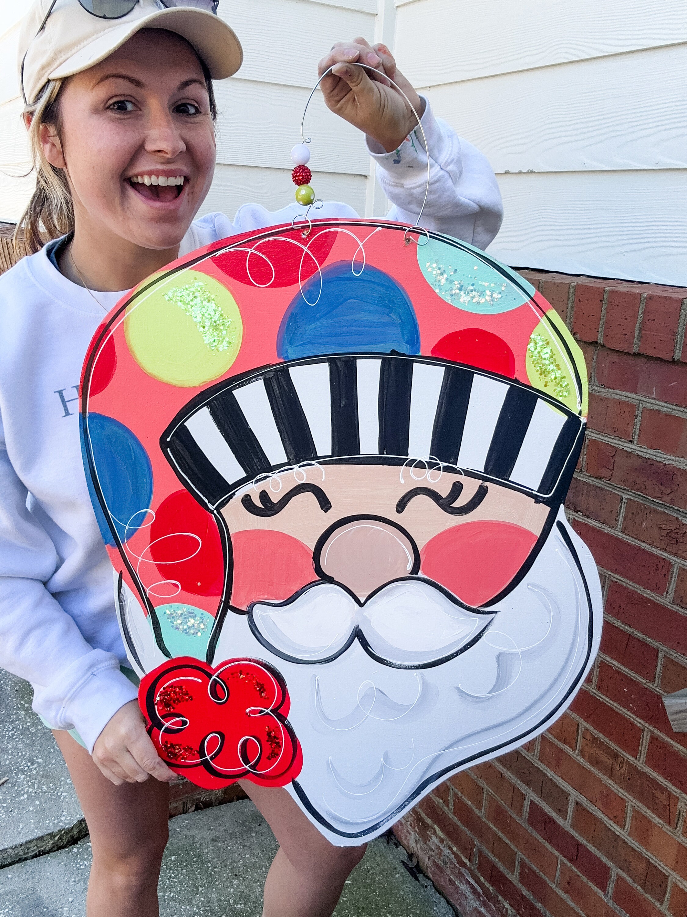 Colorful Santa TEMPLATE - Etsy