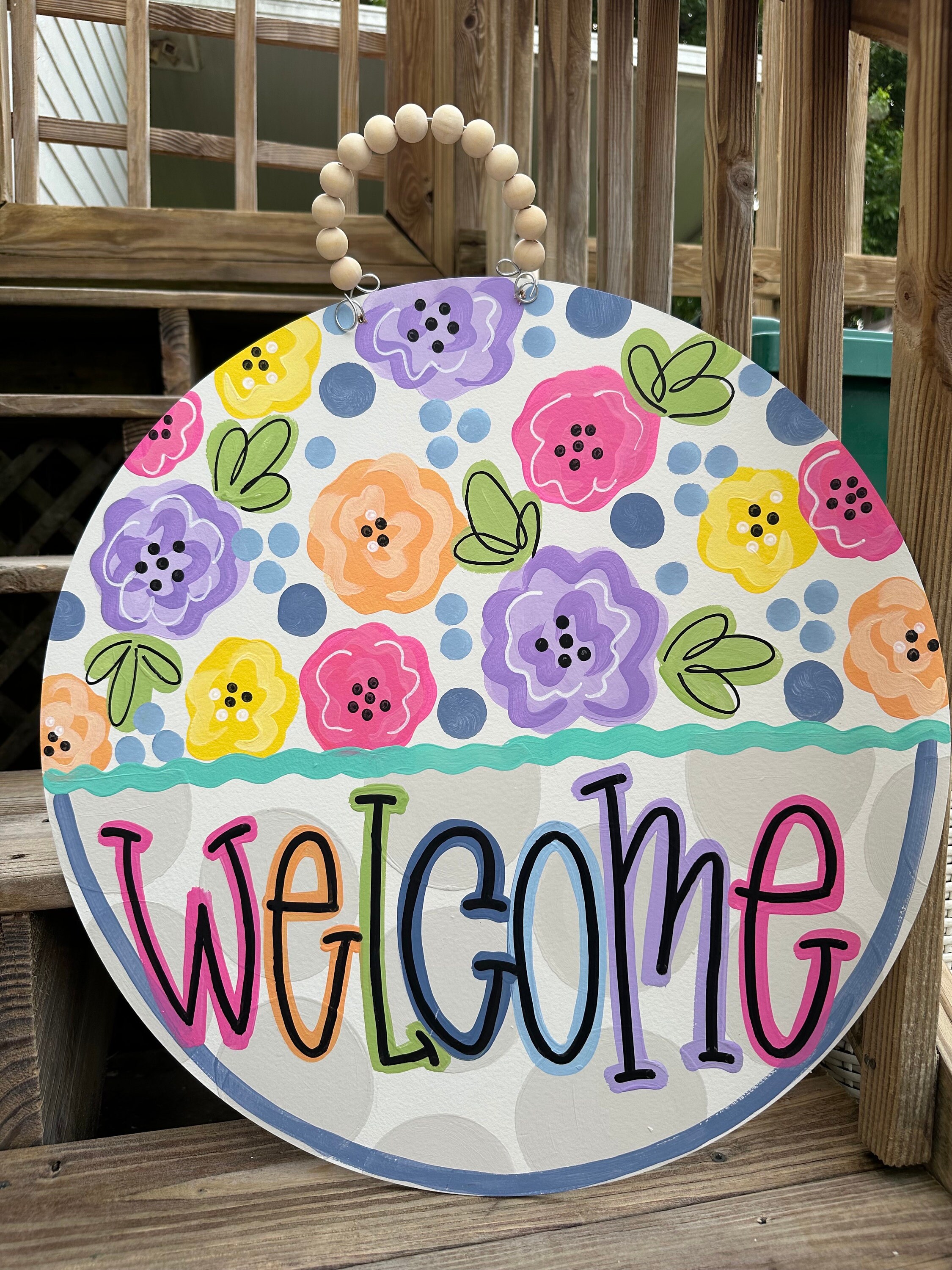 Floral Teacher Door Hanger TEMPLATE - Etsy