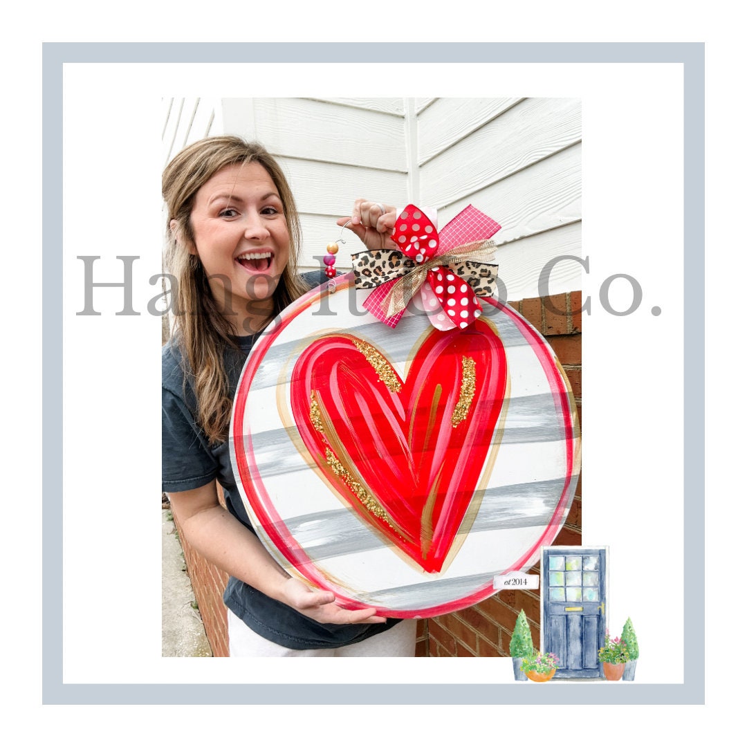 Valentines Rustic Heart TEMPLATE - Etsy