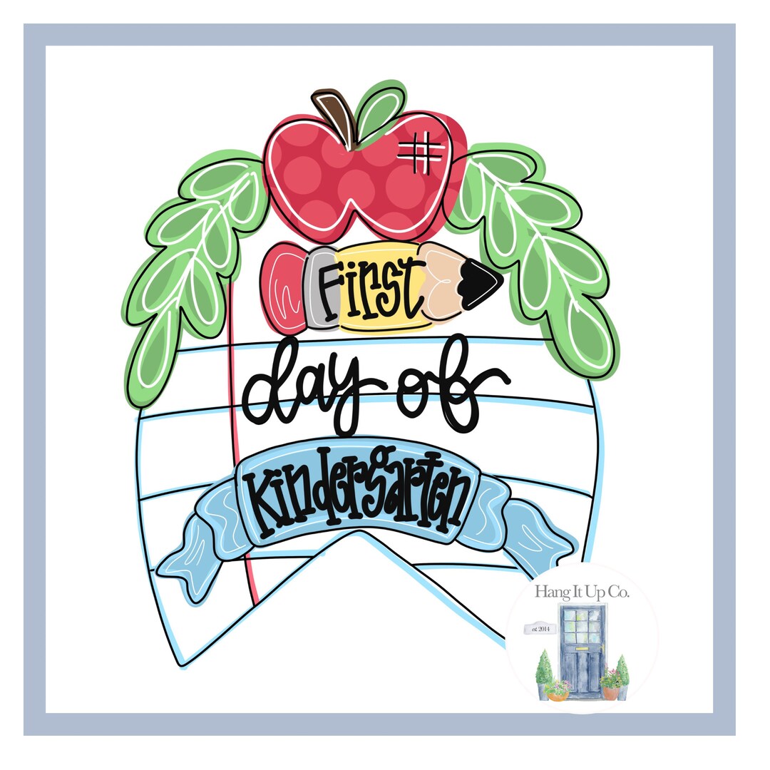 Back to School Flag Template - Etsy