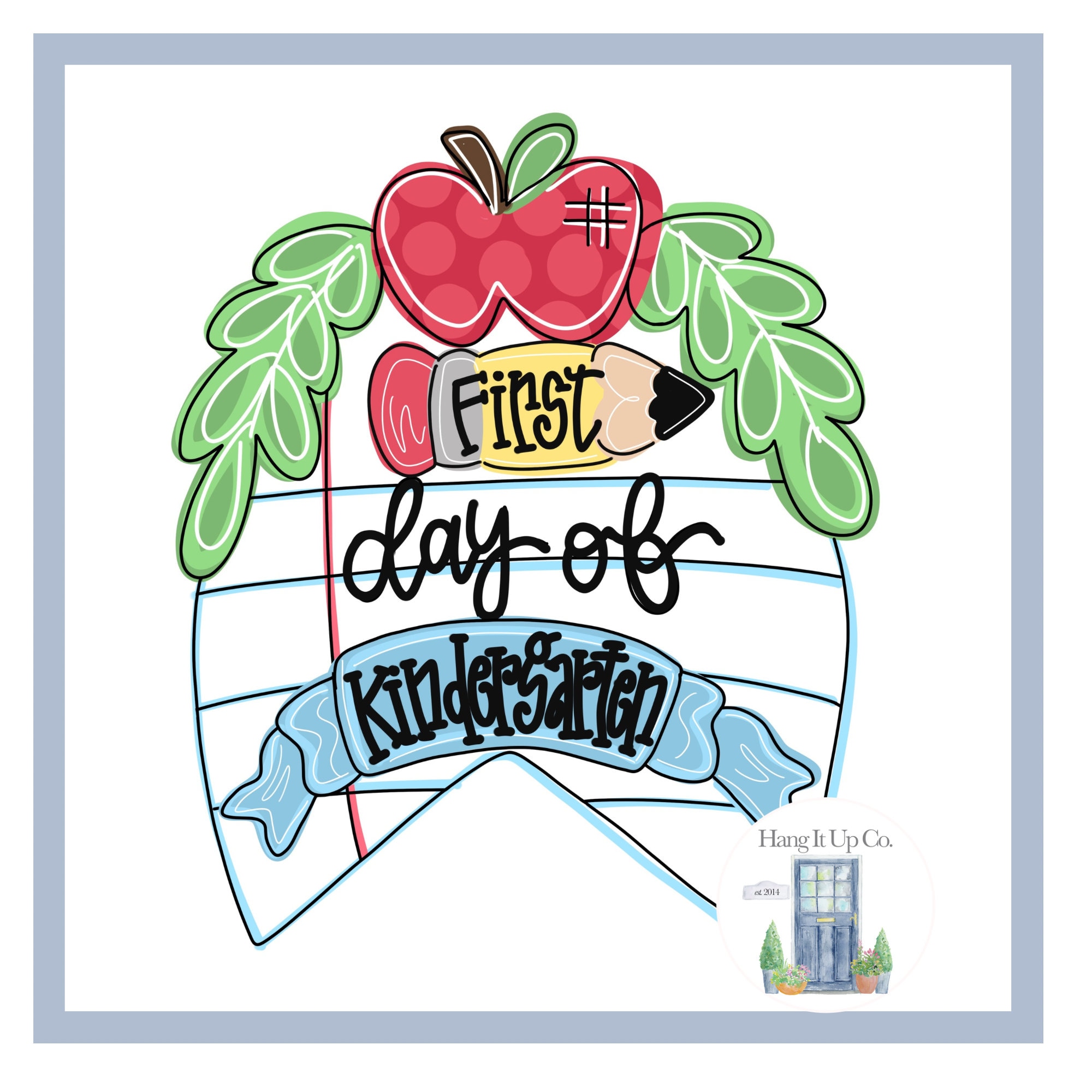Back to School Flag Template - Etsy
