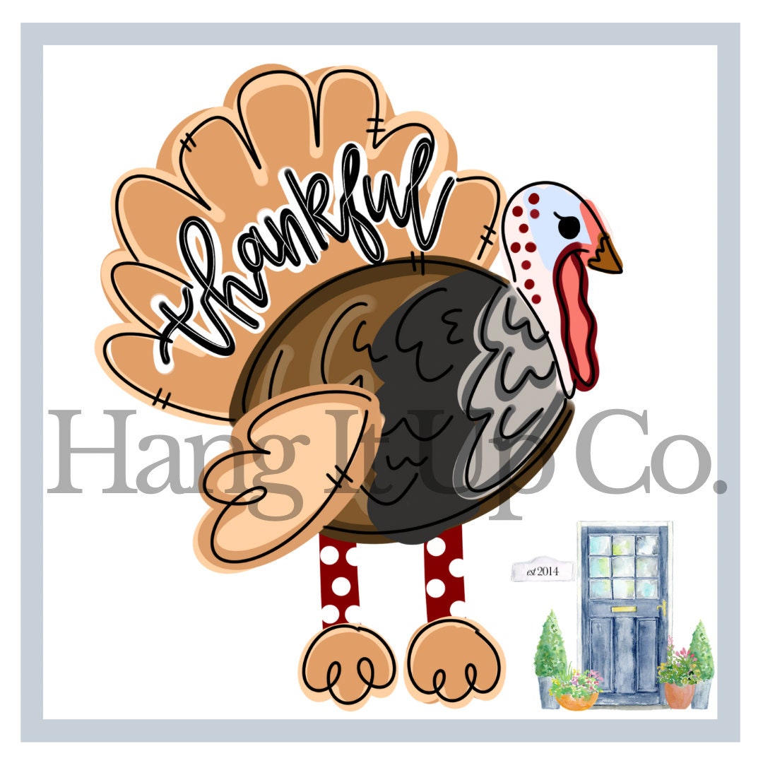 Traditional Turkey Ribbon Leg TEMPLATE - Etsy