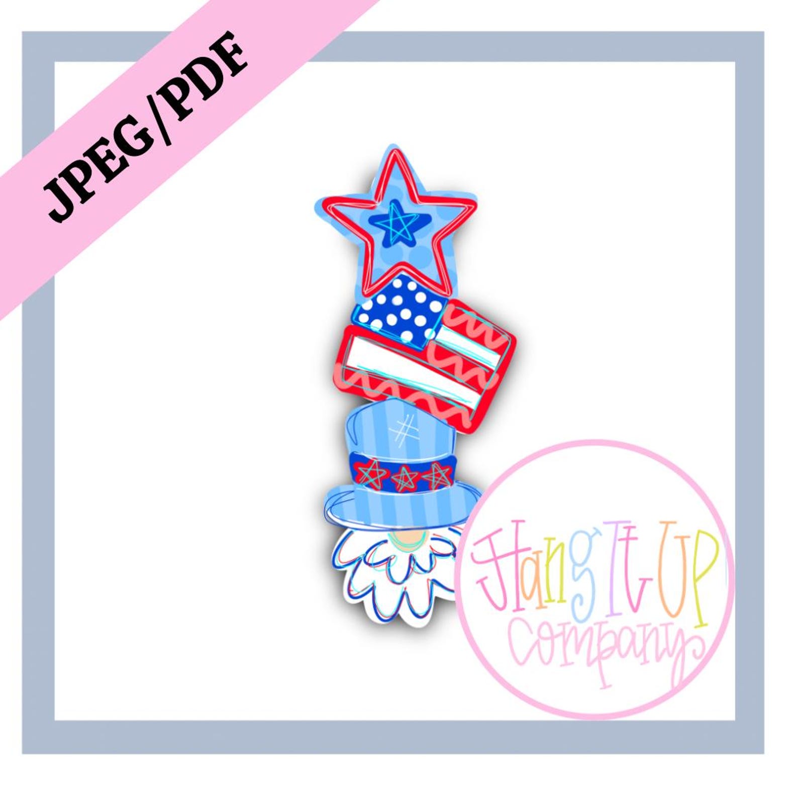 Patriotic Stack TEMPLATE - Etsy