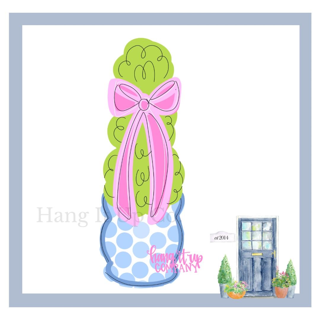 Bow Topiary TEMPLATE - Etsy