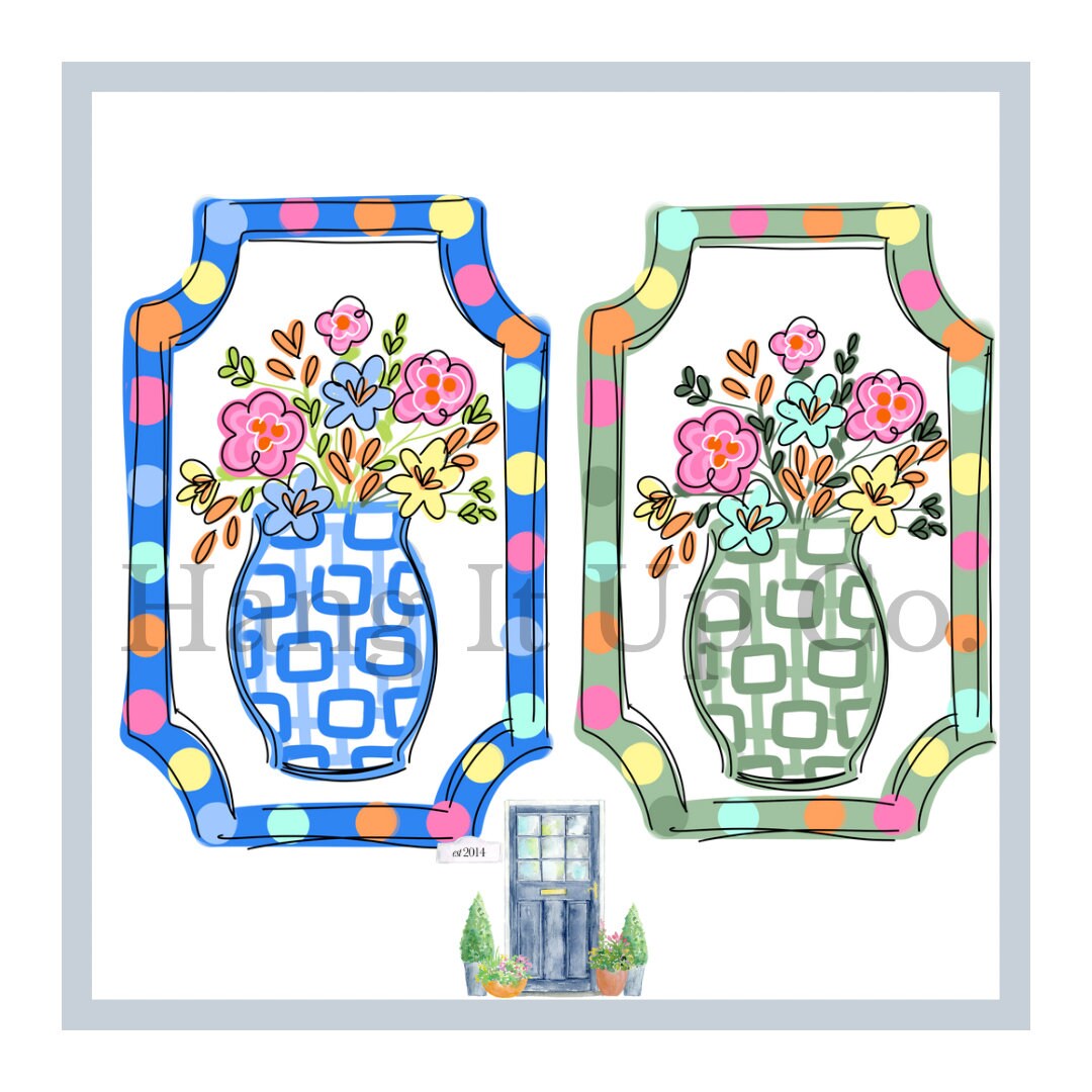 Spring Floral Plaque TEMPLATES - Etsy