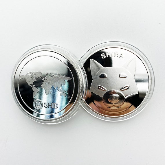Shiba Inu Physical Cryptocurrency Coin in Gold or Silver | Etsy
