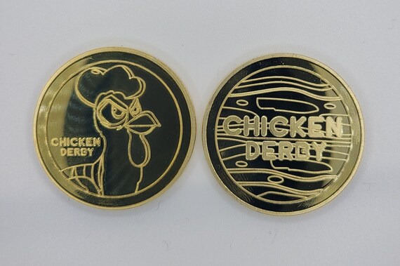 Chicken Derby Game Coin - Etsy