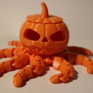 Pumpkinpus 3D Printed Pumpkin Octopus Articulated 3D Print - Etsy Finland