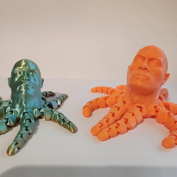 The Rock 3d Print Octopus - Etsy UK