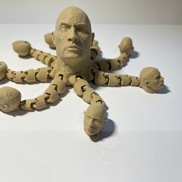 The Rock 3d Print Octopus - Etsy UK