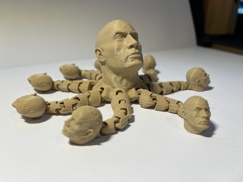 Octorock 3D Printed the Rock Octopus Articulated 3D Print - Etsy UK