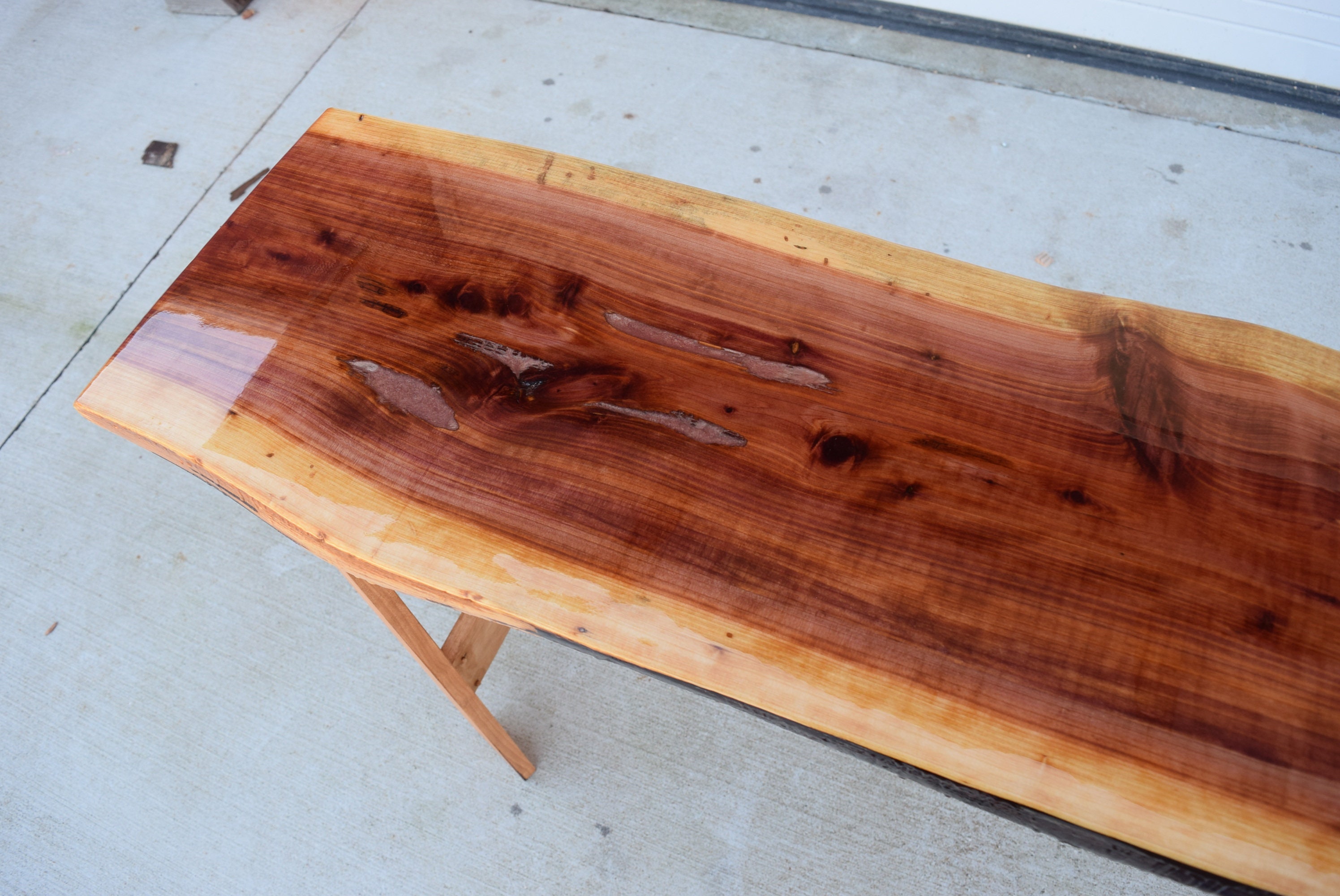 Live Edge Red Cedar Signature Console Table 5' - Etsy