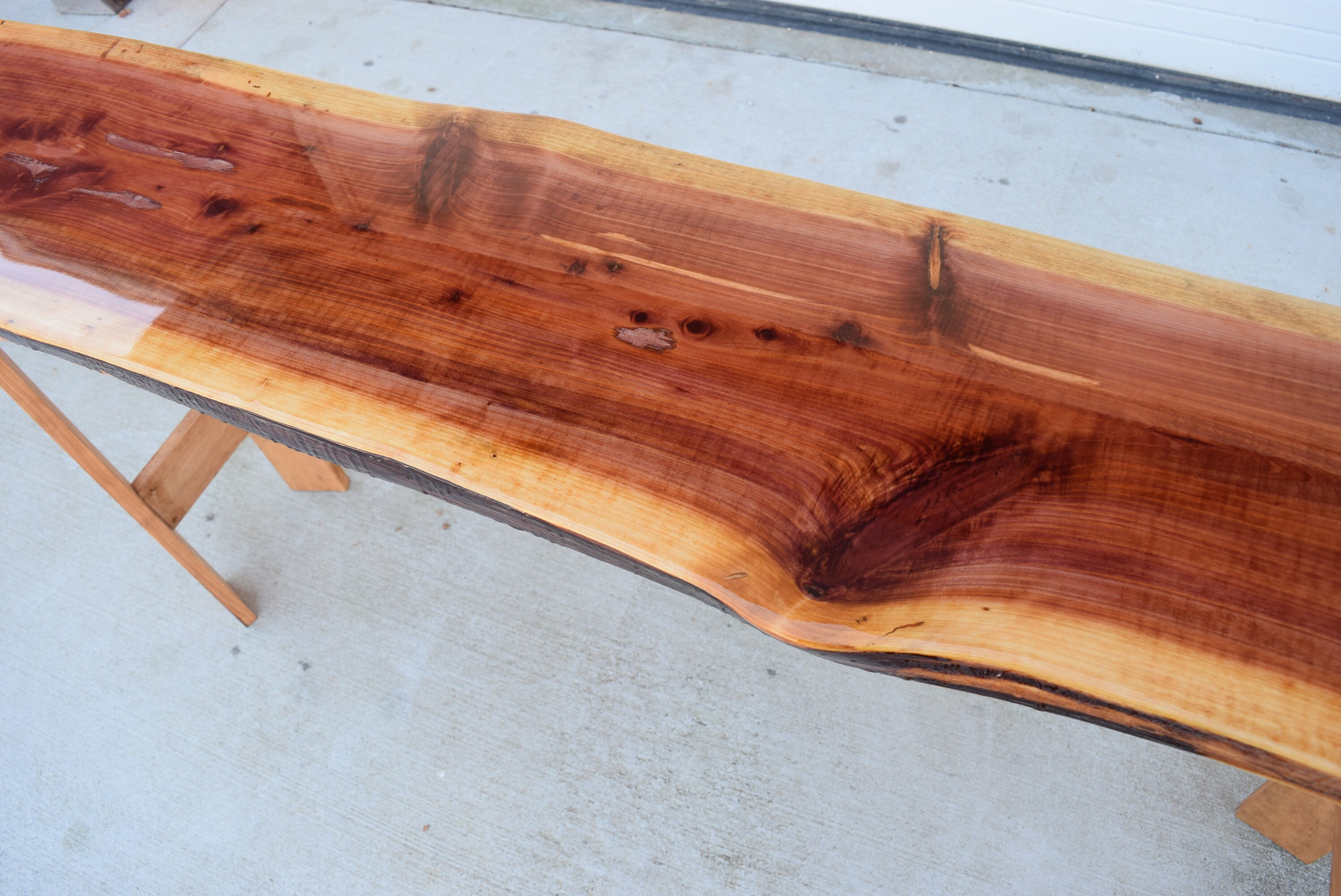 Live Edge Red Cedar Signature Console Table 5' - Etsy