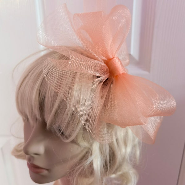 Peach Fascinator - Etsy