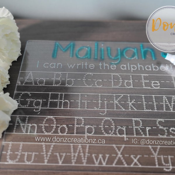 Personalized Acrylic Letter of Recognition - Etsy