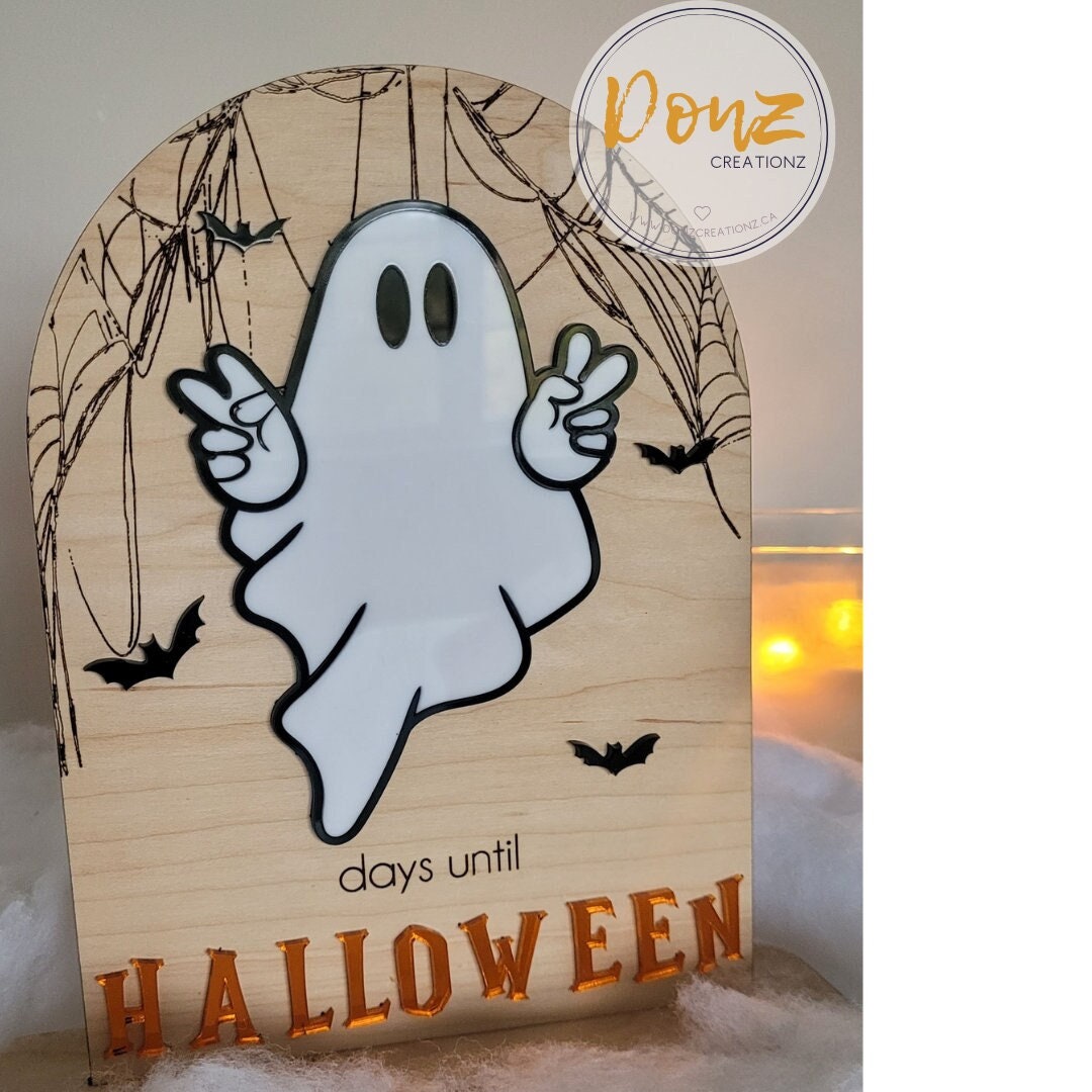 Halloween Ghost Dry-erase Countdown With Stand | Spooky | Halloween ...