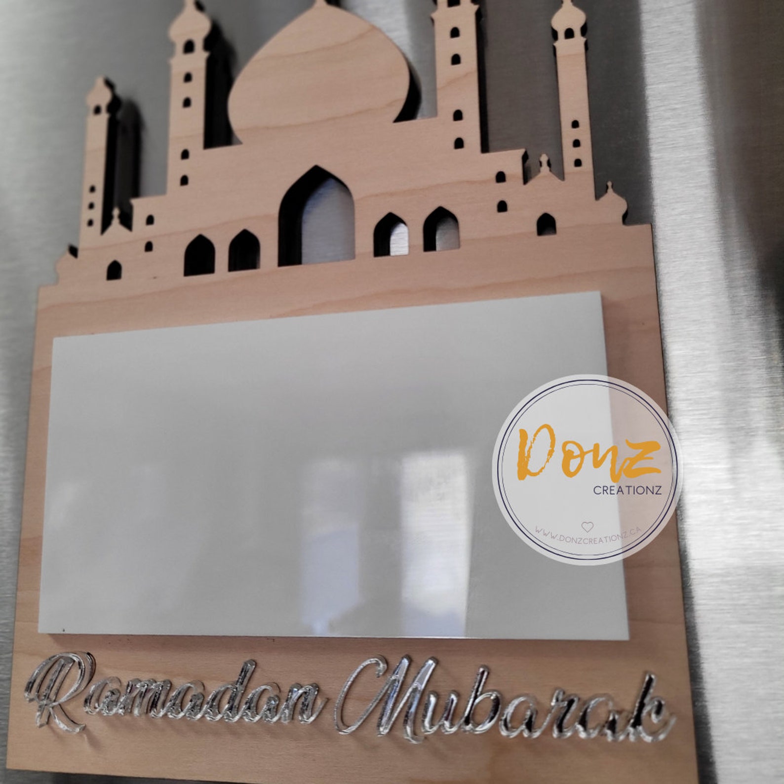 Masjid/mosque Dry Erase Ramadan Décor Magnetic Board Acrylic Wood Decor ...