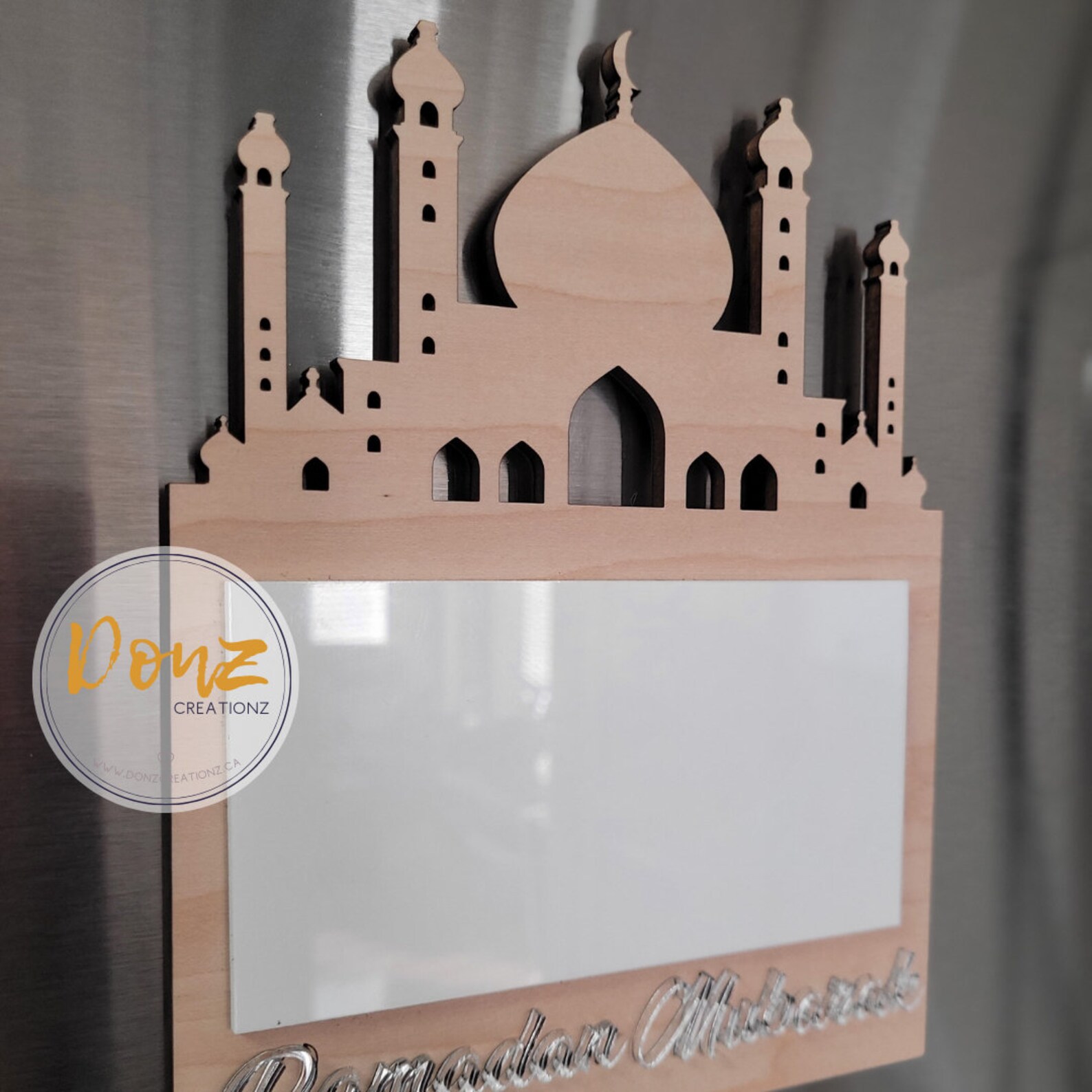 Masjid/mosque Dry Erase Ramadan Décor Magnetic Board Acrylic Wood Decor ...