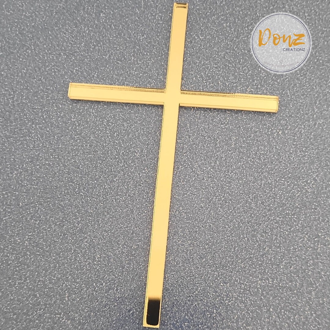 Cross Baptism Christening Cake Topper | First Communion | Catholic ...