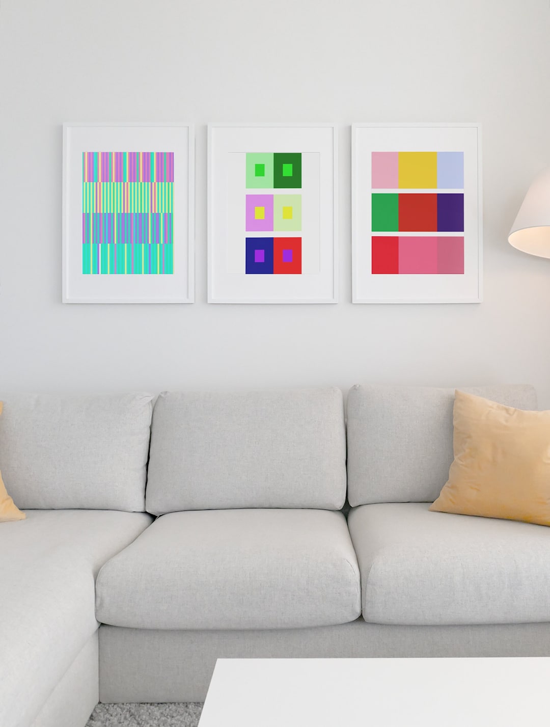 INSTANT DOWNLOAD Color Block Prints (set of 3) - Etsy
