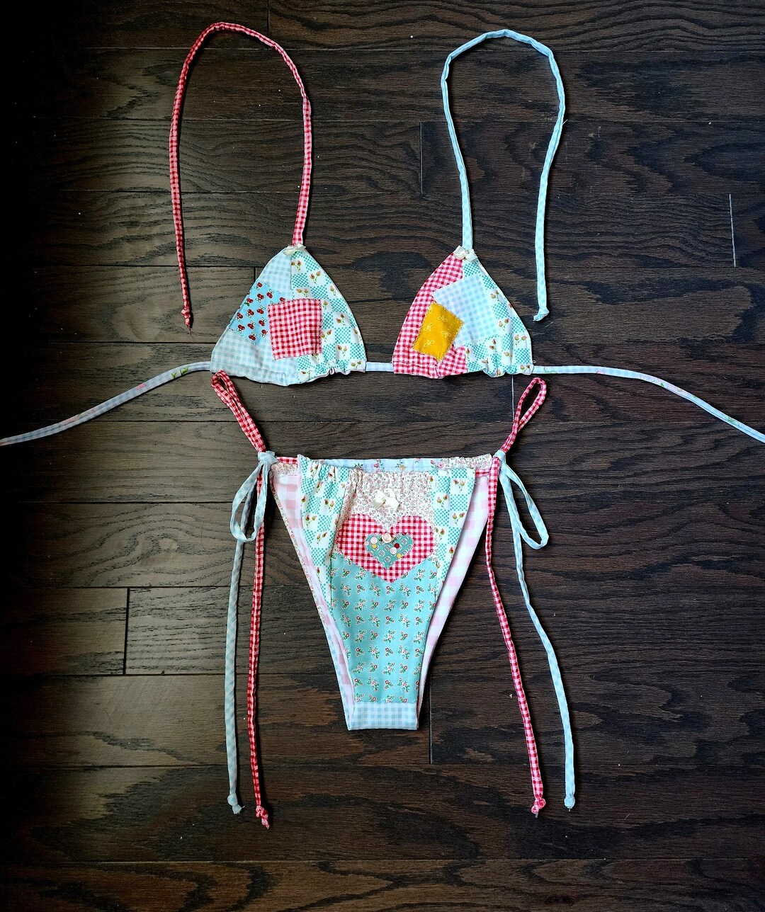 Handmade Patchwork Bikini - Etsy