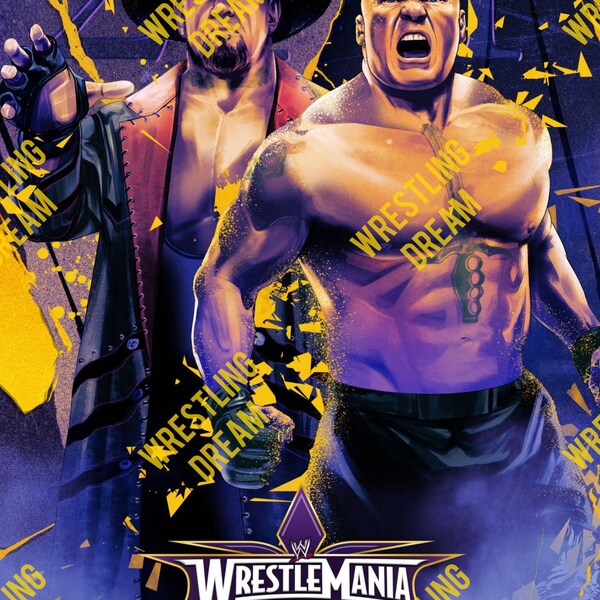 Wwe Poster A1 - Etsy UK