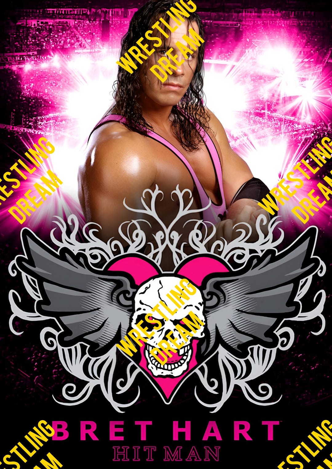 238.. WWF WWE Bret Hitman Hart the Excellence of Execution Quality A4 ...