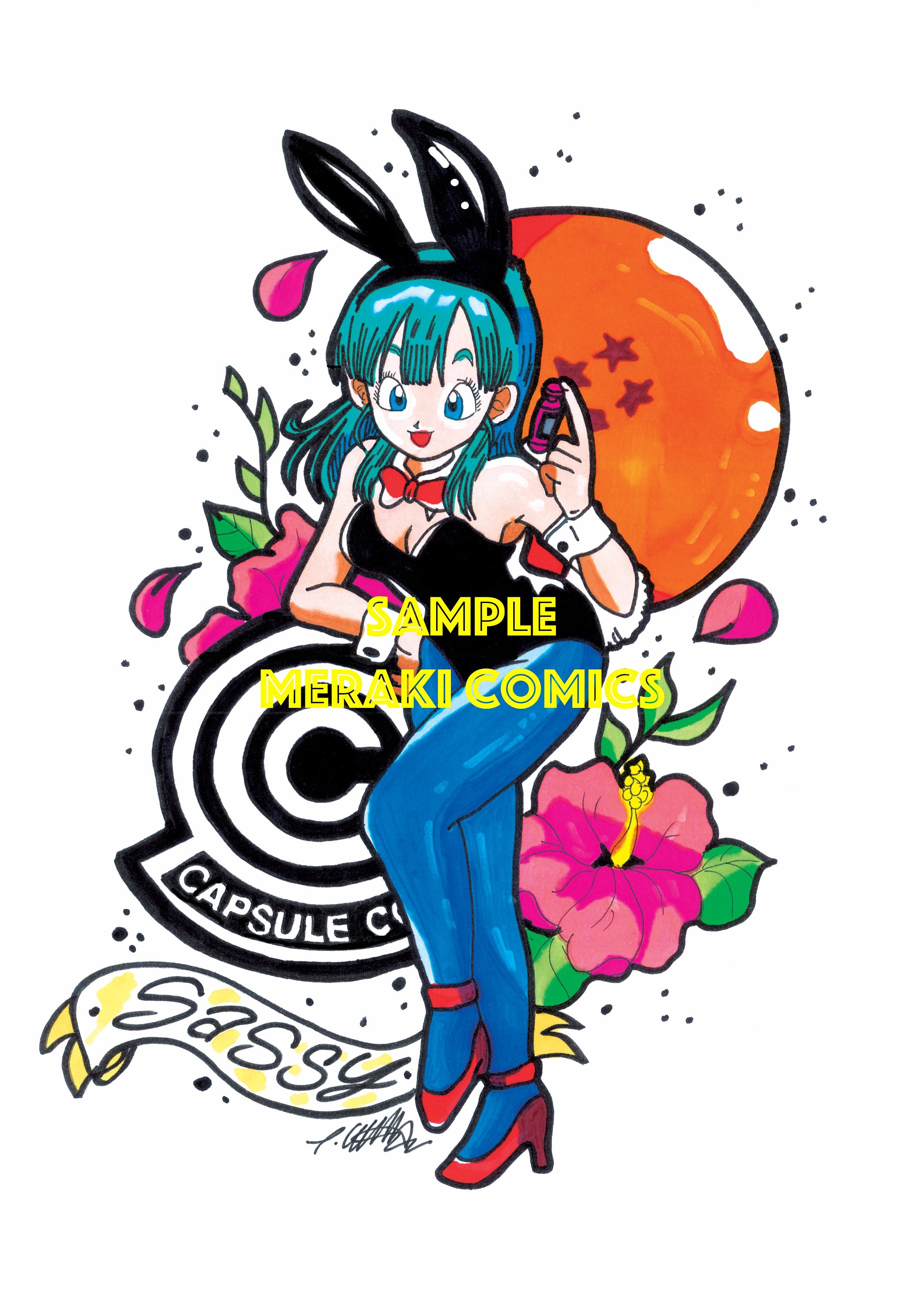 Bulma DBZ Art Print - Etsy