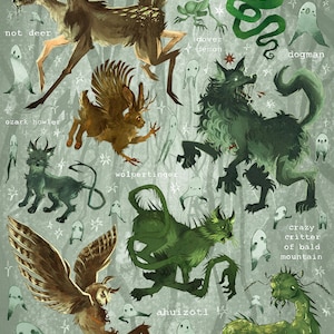 Cryptid Stickers - Etsy