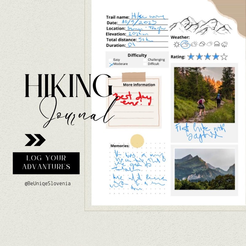 Hiking Journal - Etsy