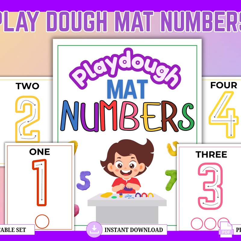 Play Dough Mats - Etsy