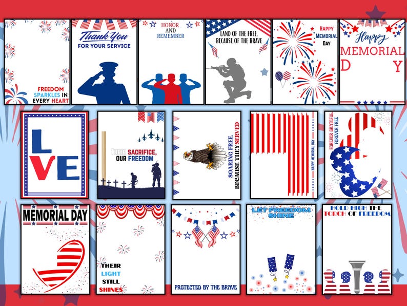 Memorial Day Handprint Art | Printable Patriotic Craft | Kids Activity ...