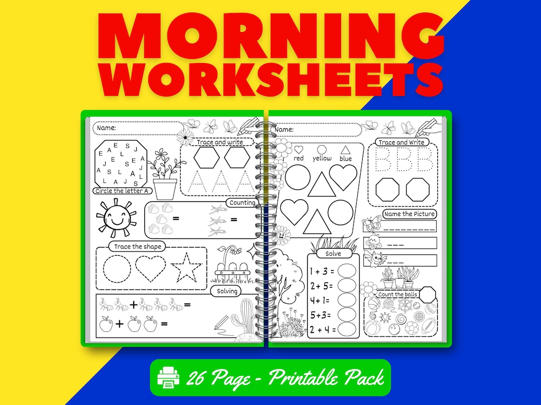 Printable Morning Worksheets for Kids – Fun Learning Activities for ...