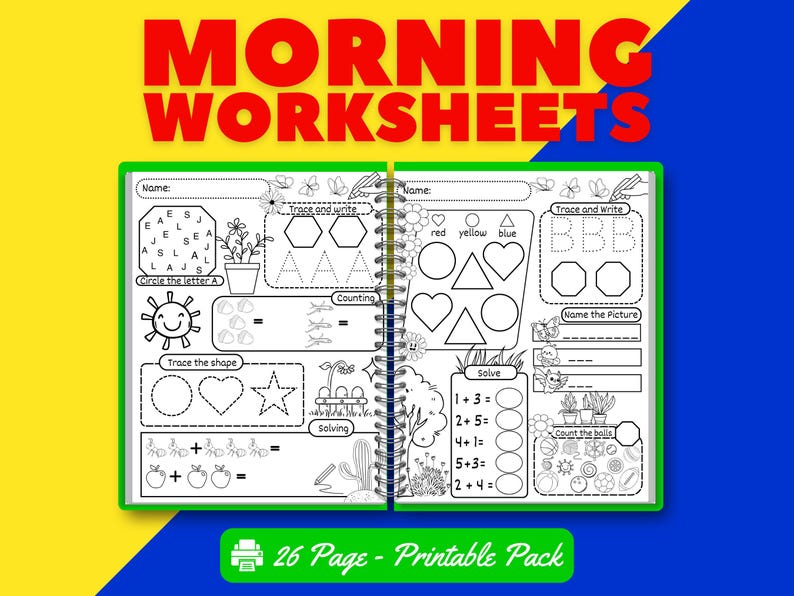 Printable Morning Worksheets for Kids – Fun Learning Activities for ...