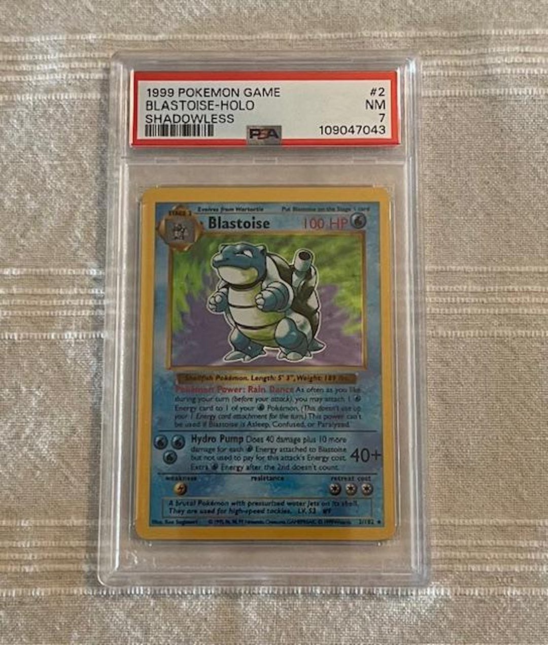 Pokémon Blastoise 1999 PSA 7 - Etsy