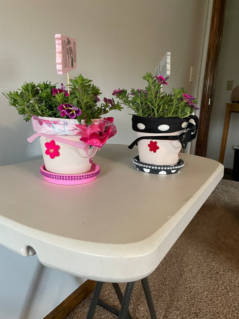 6 Terra Cotta Face Planter Pot - Etsy