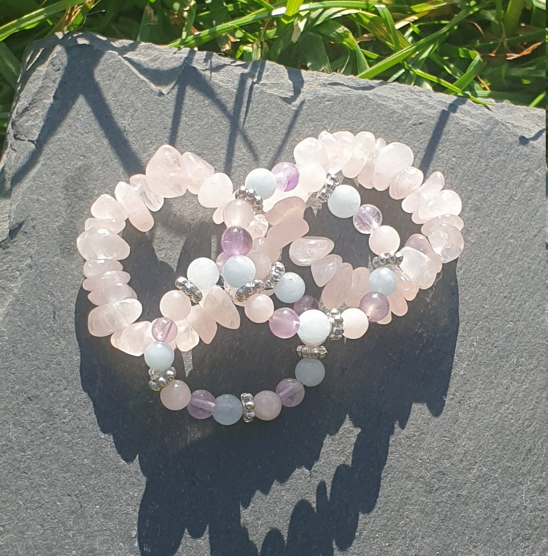 Crystal Bead Healing Thumb Fidget Rings. - Etsy
