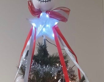 Jack the Skellington Tree Topper - Etsy