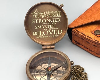 Engraved Compass, Christmas Present, Father's Day Gift, Mothers Day ...