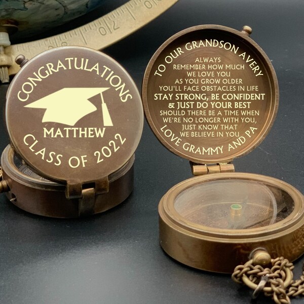 Compass for Son Graduation - Etsy
