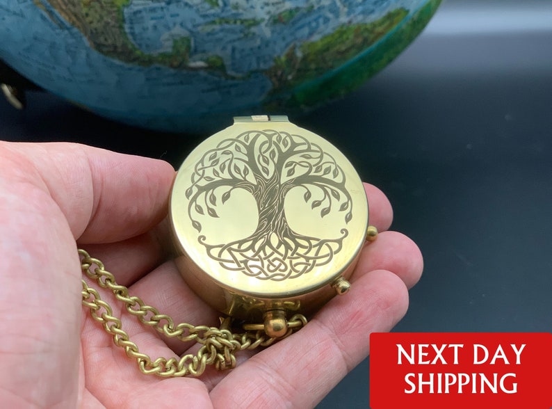 Engraved Compass for Baptism, Bible Verse Quote, Personalized Compass ...