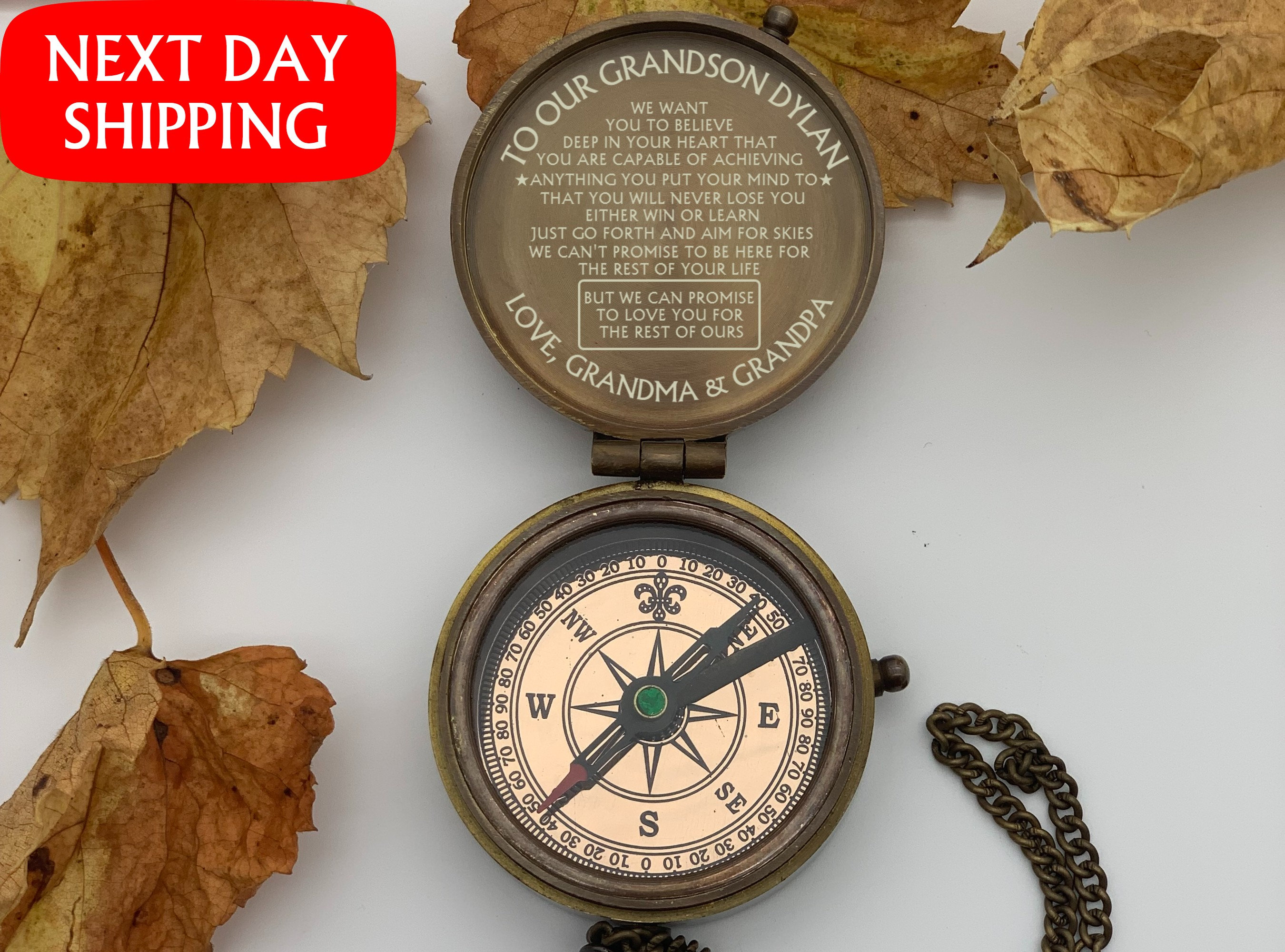 Personalized Gift Compass for Adventure Awaits Gifts for | Etsy