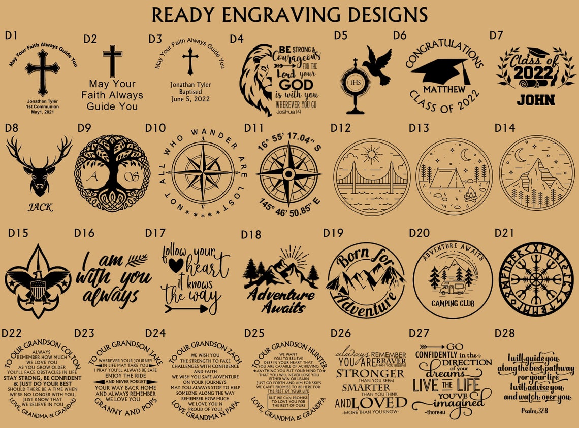 Engraved Compass, Go Confidently Quote, Inspirational Gift for Friend ...