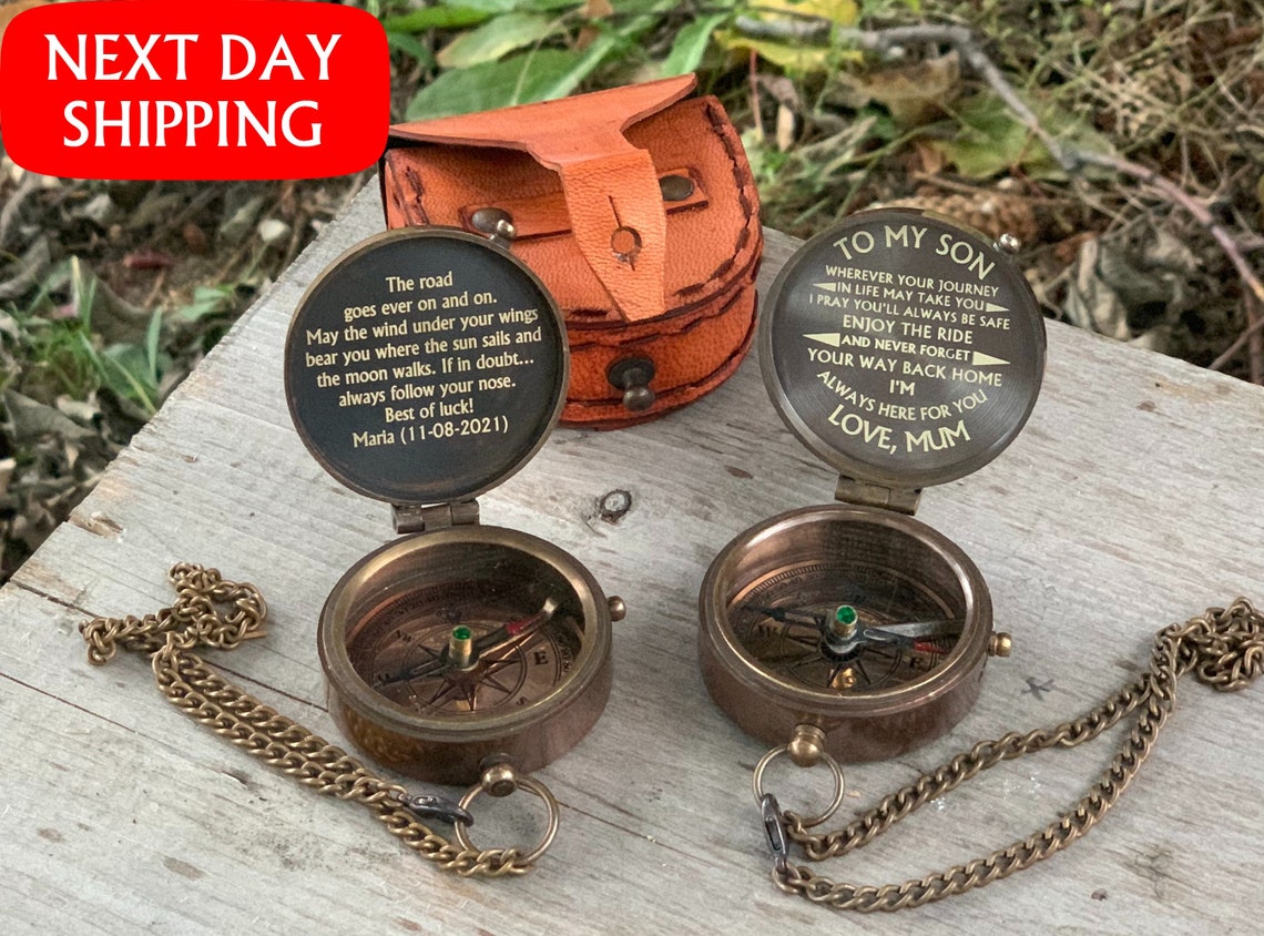 Sympathy Gifts for Loss of Father Photo Engraving Compass | Etsy