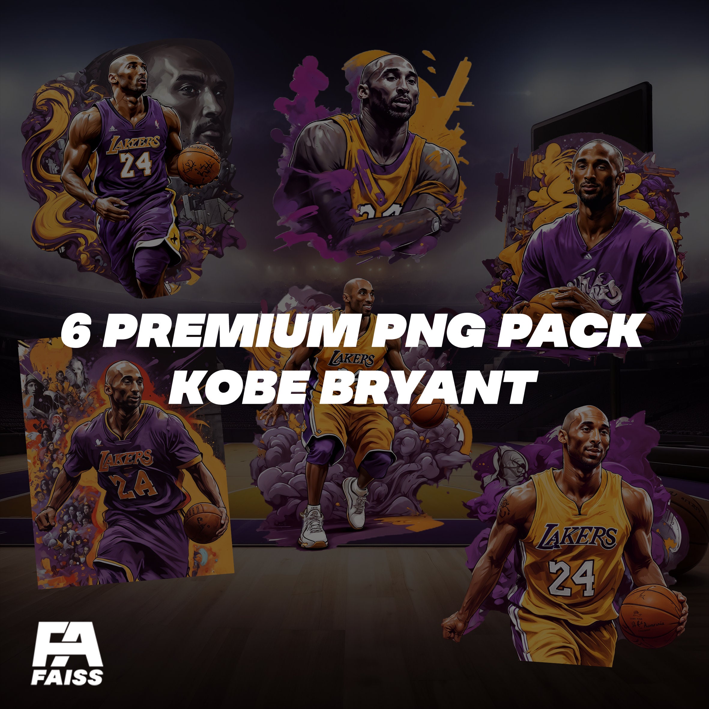 Kobe Bryant PNG Bundle - 6 Premium Png,cliparts for Basketball Fans and ...