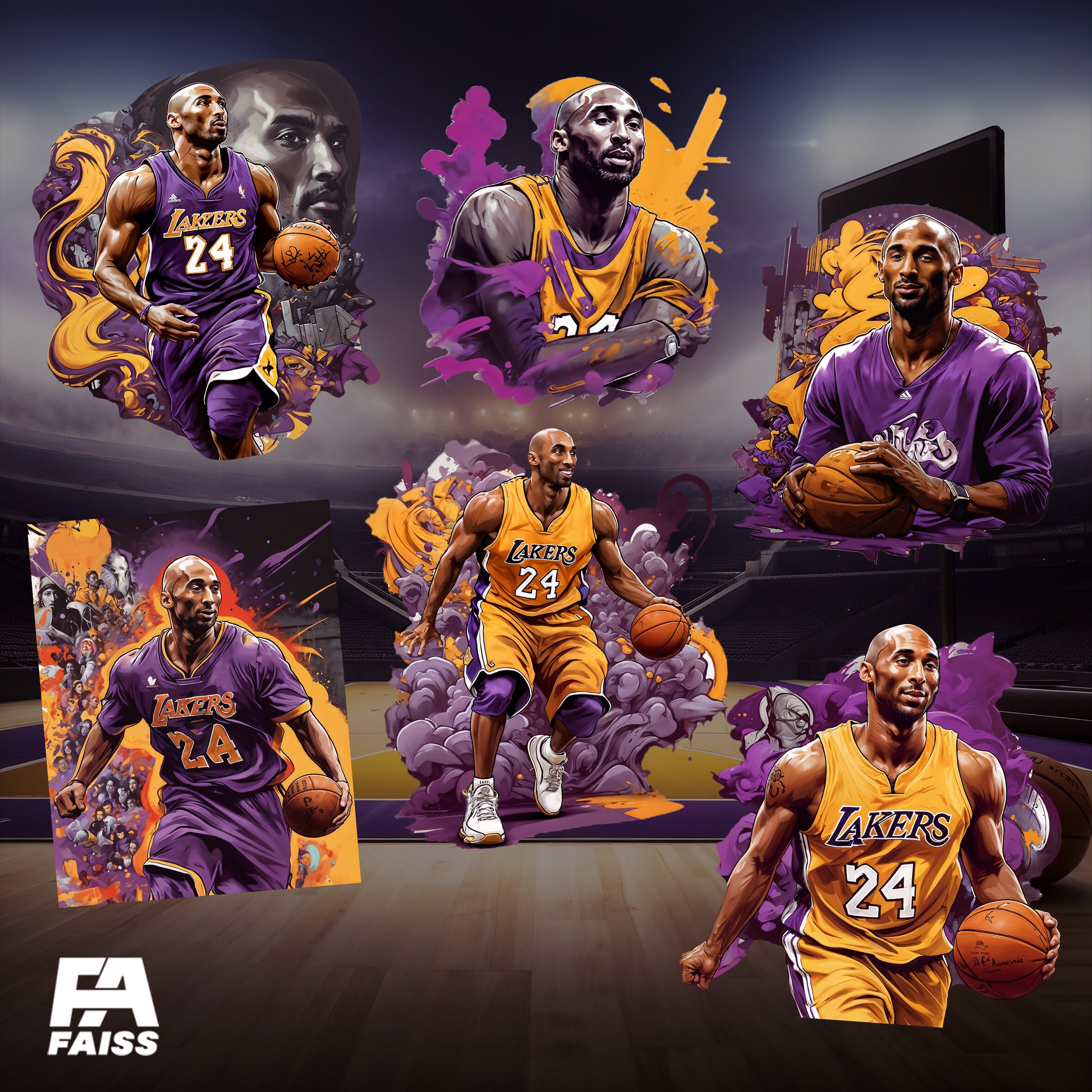 Kobe Bryant PNG Bundle - 6 Premium Png,cliparts for Basketball Fans and ...