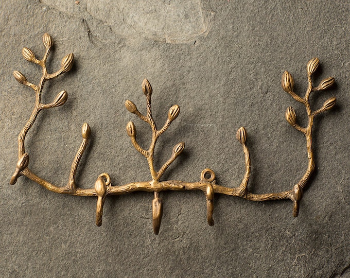 Antiqued Brass Key Holder Wall Hooks Keys Hanger Key Hooks - Etsy